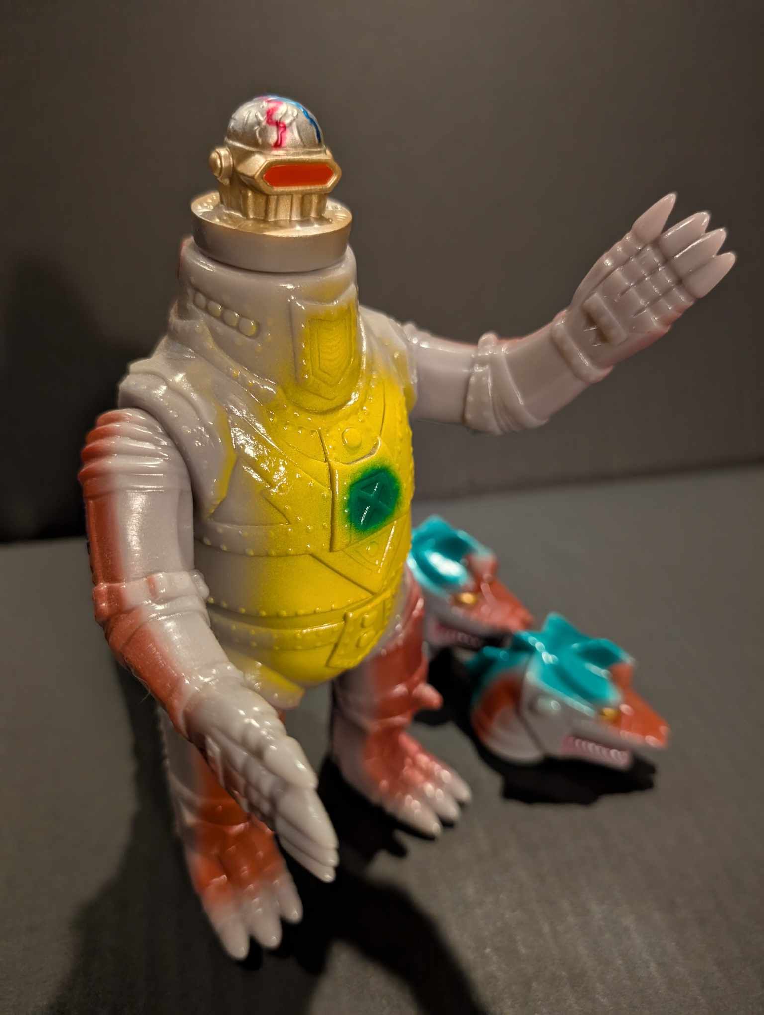 M1GO Mechagodzilla 1975 Brain & Heads 9" Vinyl Figure Set