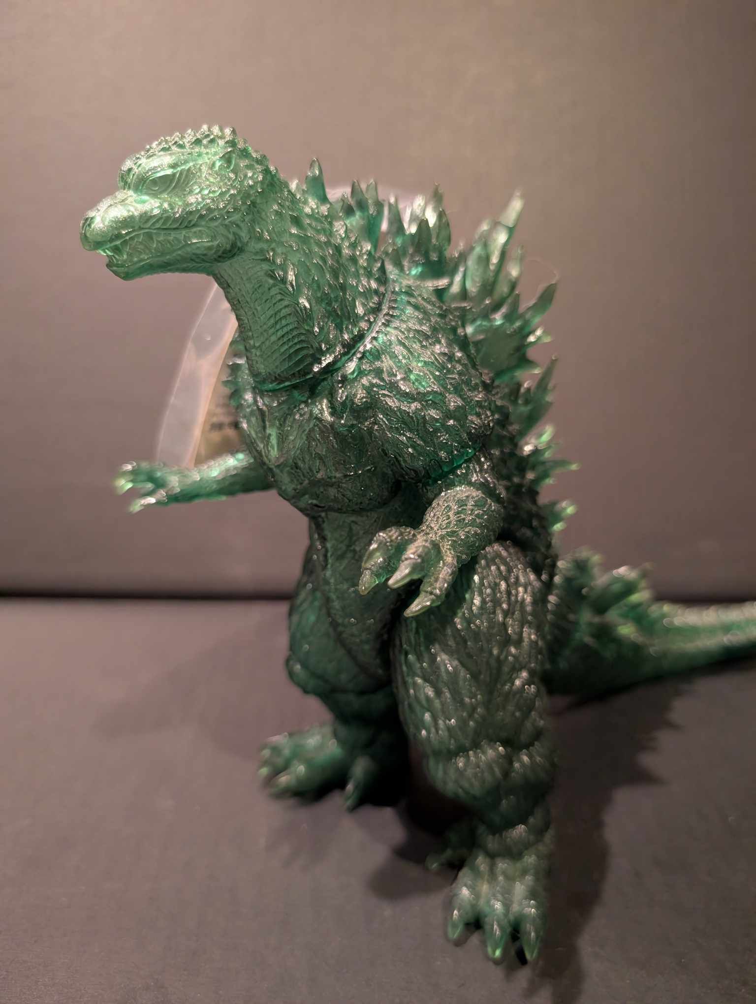 Bandai Godzilla 8" 2003 (2004) HMV Exclusive Clear Green w Tag!